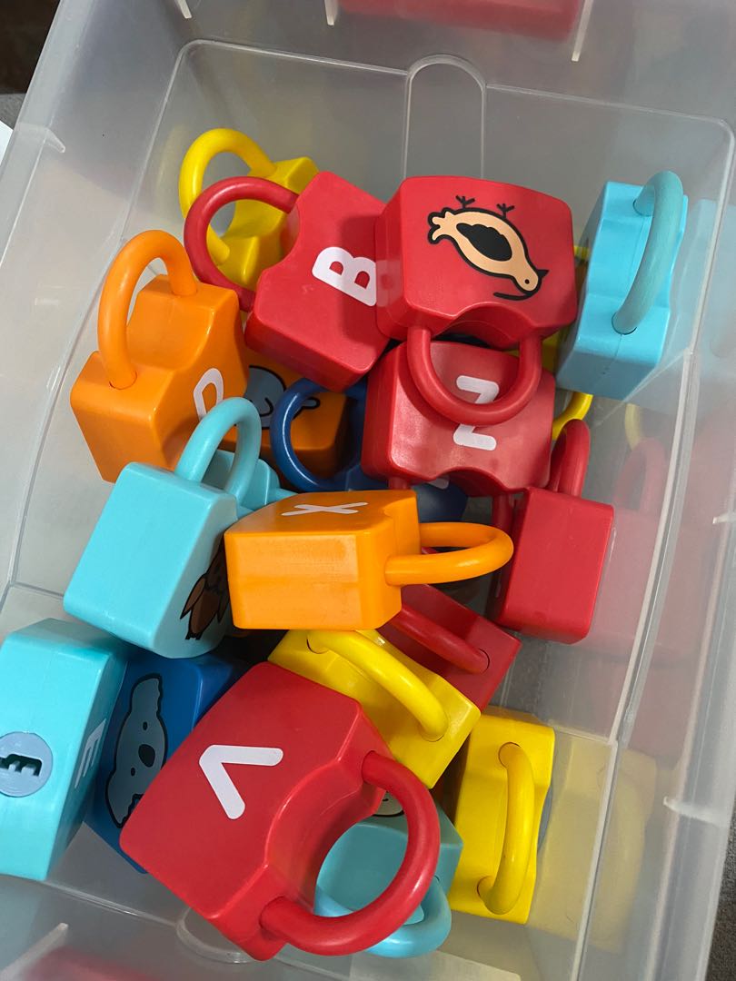 Alphabet lock and key game, Hobbies & Toys, Toys & Games on Carousell