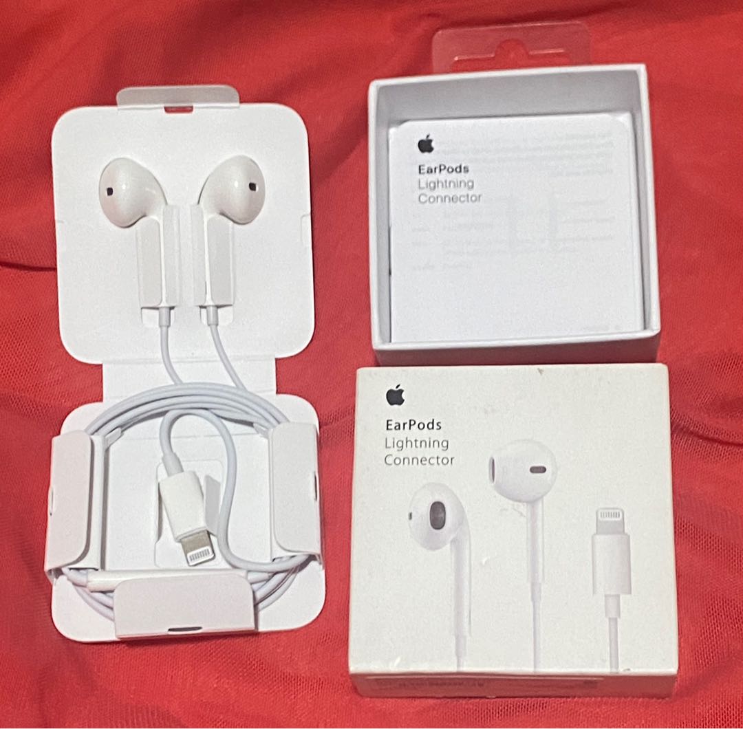 Apple iPhone iPad Lightning Earpods Headset with Box, Mobile Phones ...