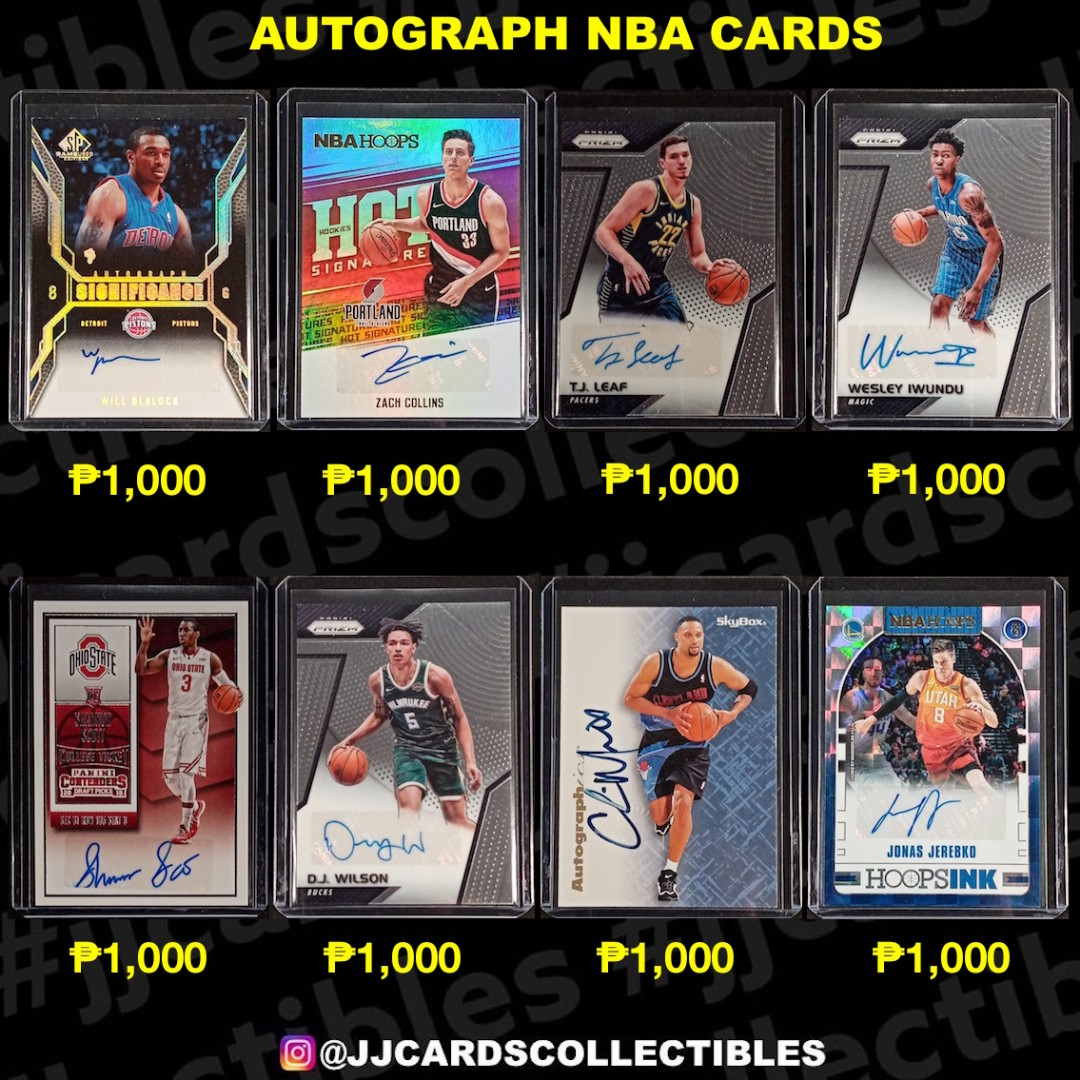 Autograph NBA Cards in Top Loader, Hobbies & Toys, Toys & Games on ...
