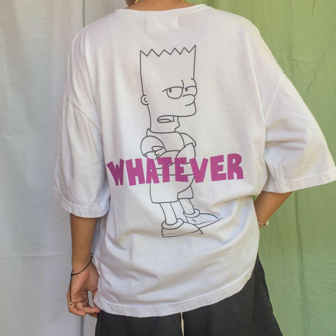 bart simpson whatever graphic tee, Women's Fashion, Tops, Shirts on ...