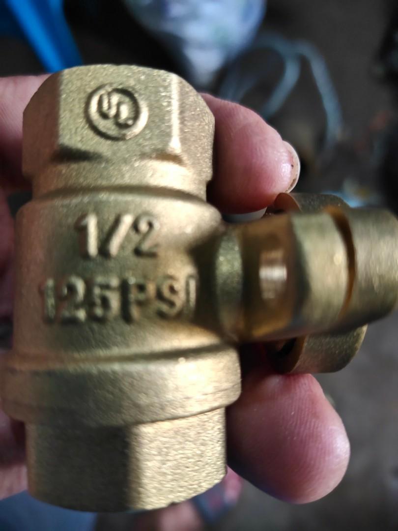 Brass ball valve lockwing 15mm, Commercial & Industrial, Construction ...