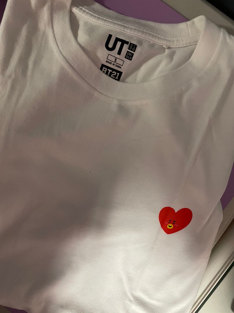 bt21 uniqlo tata shirt, Women's Fashion, Tops, Shirts on Carousell
