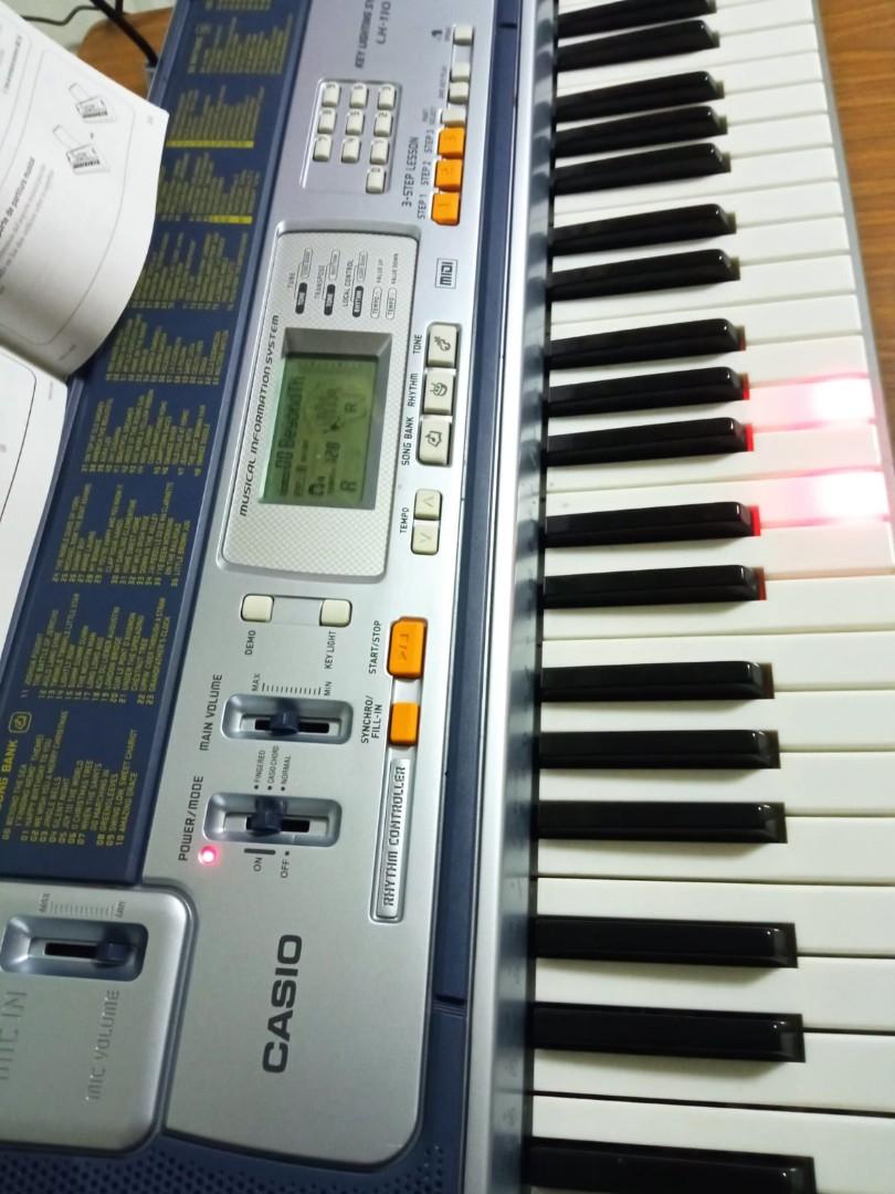 CASIO LK110 music keyboard, Hobbies & Toys, Music & Media, Musical ...