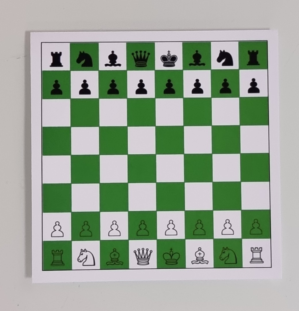 Chess Board Sticker, Hobbies & Toys, Toys & Games on Carousell