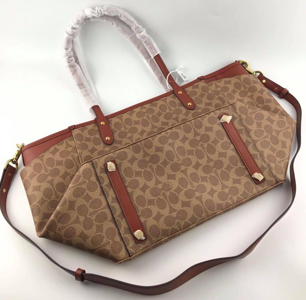 Coach Baby Bag In Signature Canvas, Women's Fashion, Bags & Wallets ...