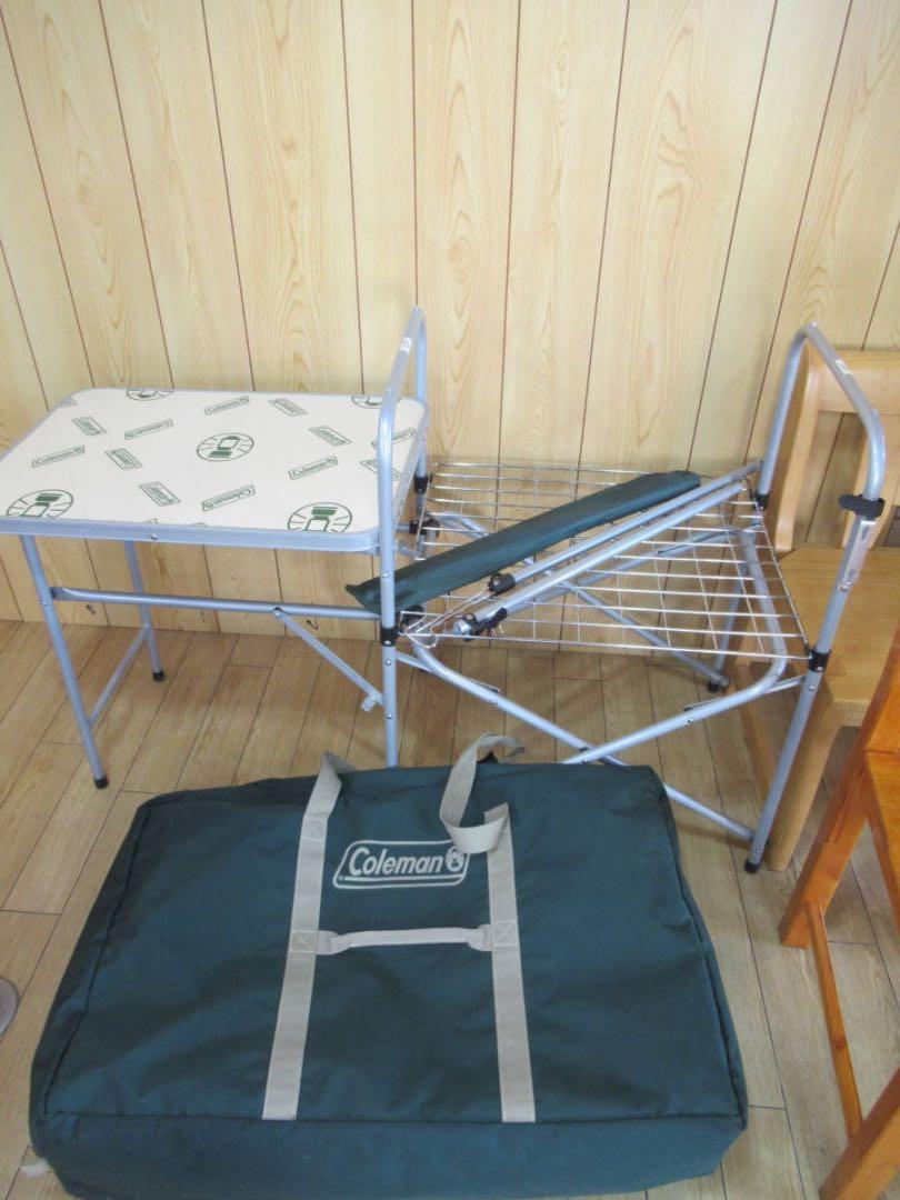 Coleman Pack-Away Table For Review Plus Bungee And Kickback Chair ...