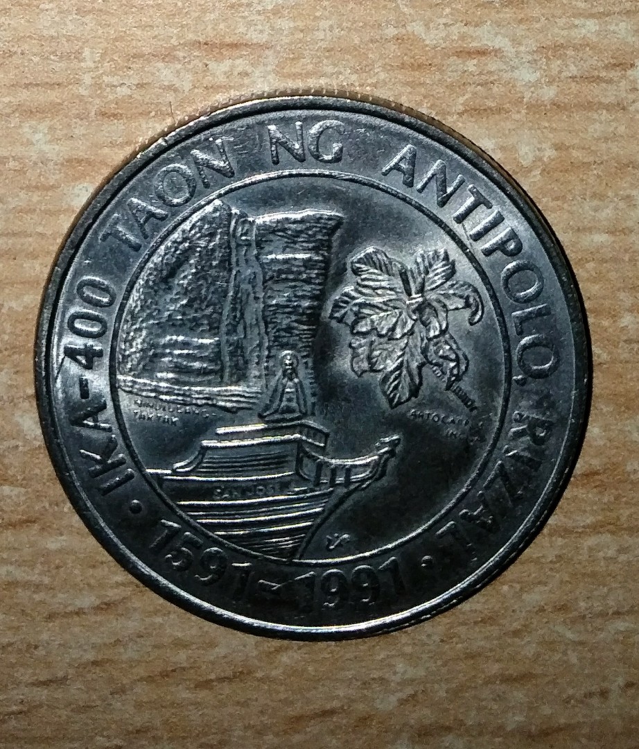 Collectible / Coin / PHILIPPINE 1-PISO 1591-1991 IKA-400 TAON NG ANTIPOLO RIZAL, Hobbies & Toys ...