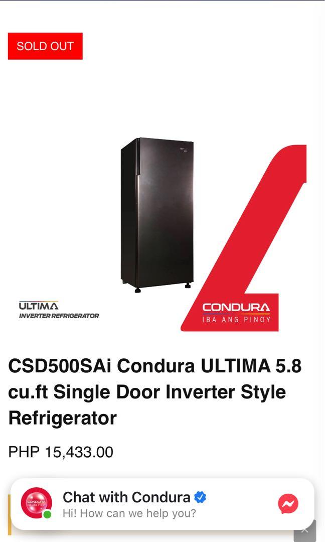 Condura Inverter Style Ref, TV & Home Appliances, Kitchen Appliances ...
