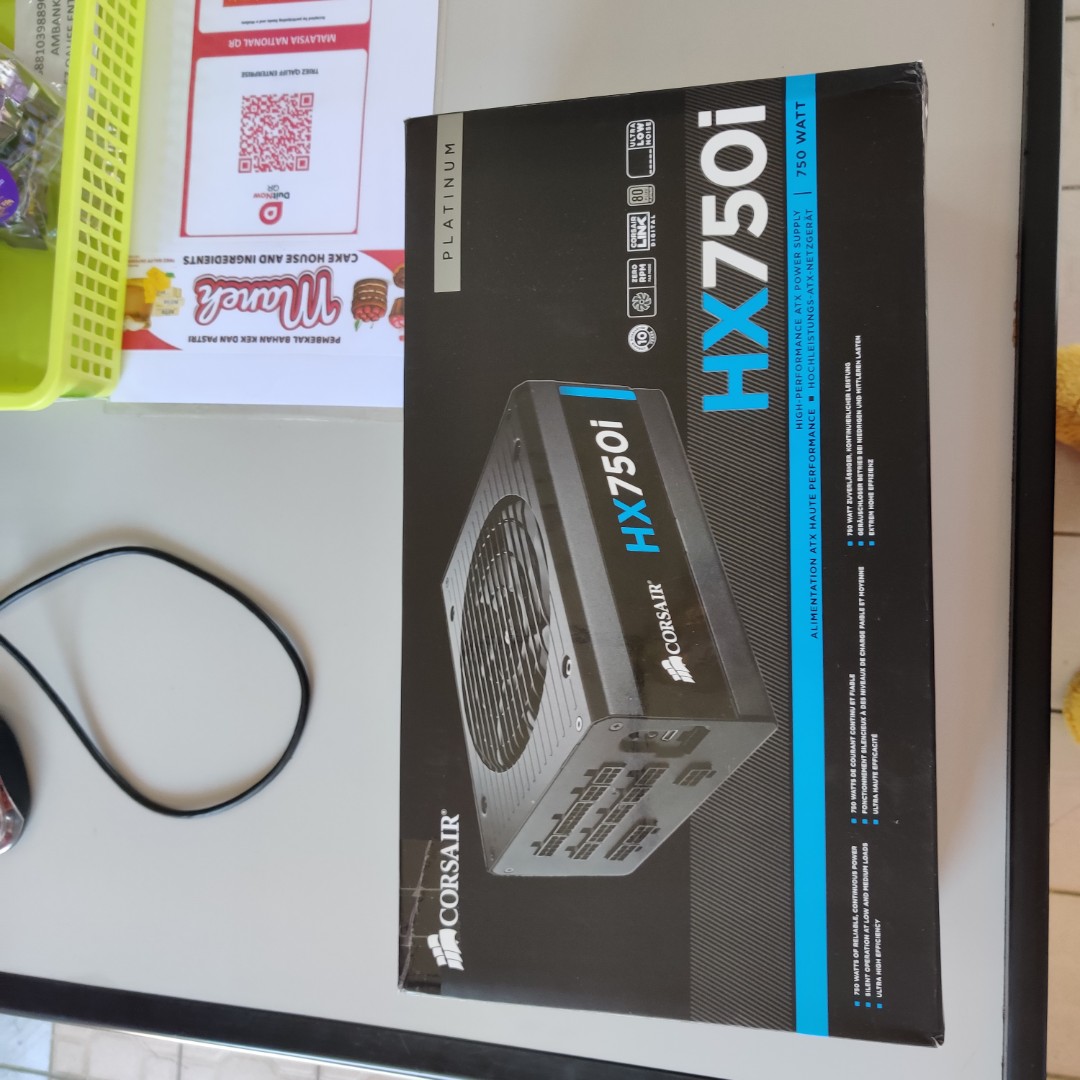 Corsair HX750i 80+ Platinum Certified Fully Modular ATX Power Supply ...