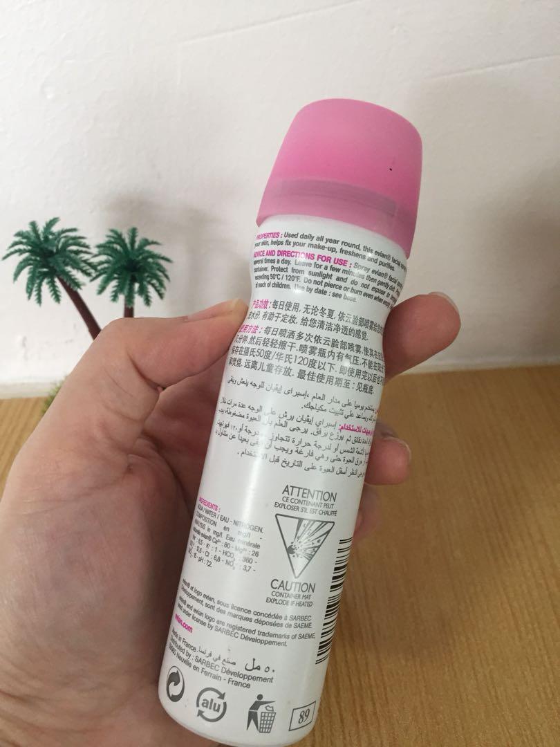 Evian face mist spray, Beauty & Personal Care, Face, Face Care on Carousell