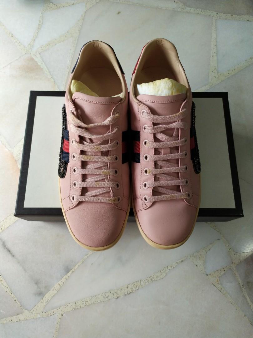 Gucci Pink Shoes (Original), Women's Fashion, Footwear, Sneakers on ...