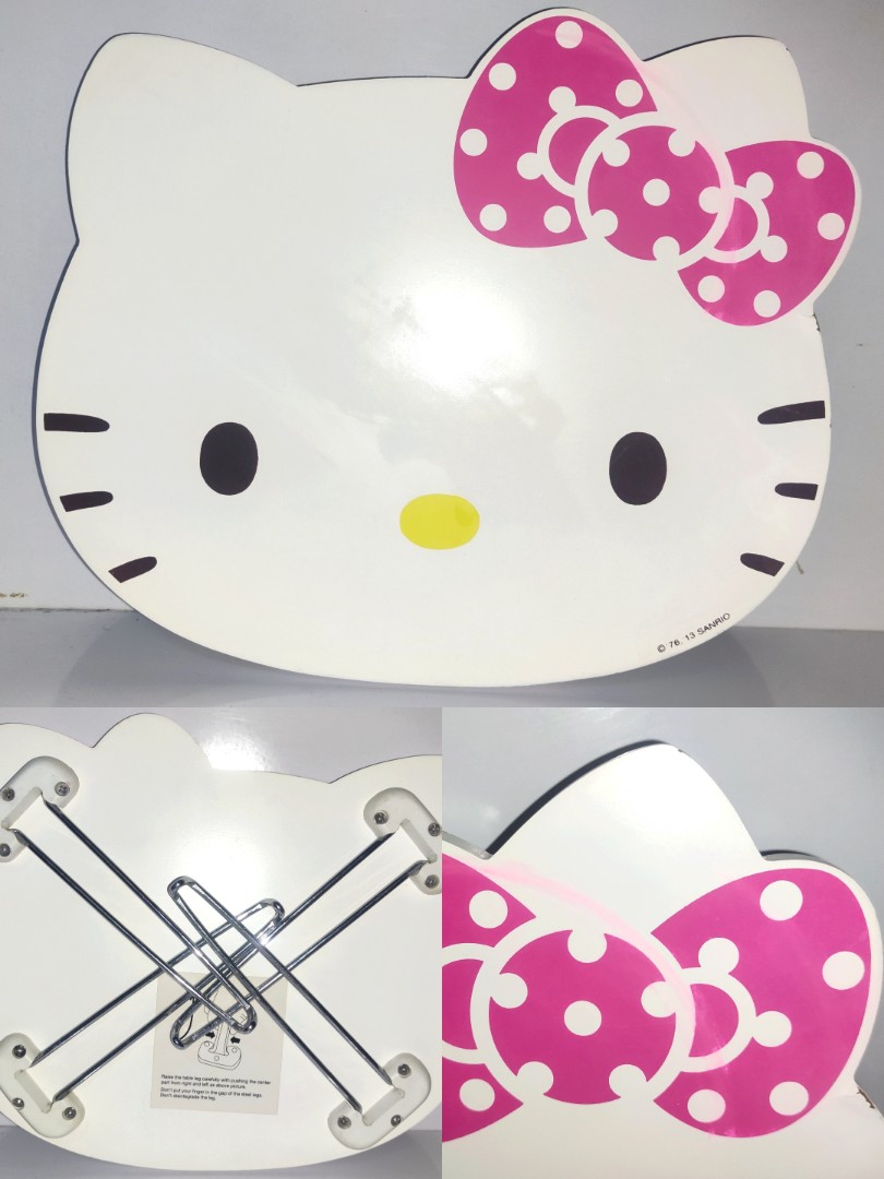 Hello Kitty small foldable table, Furniture & Home Living, Office ...