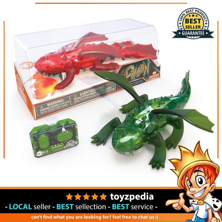 HEXBUG Remote Control Dragon - Rechargeable Toy for Kids - Adjustable ...