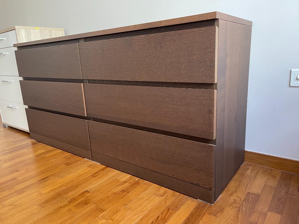 IKEA Malm Brown Chest of Drawers/Cabinet, Furniture & Home Living ...