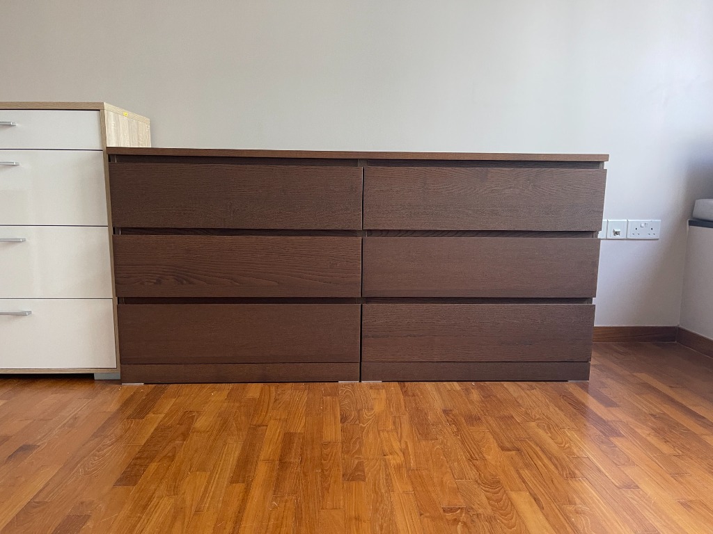 IKEA Malm Brown Chest of Drawers/Cabinet, Furniture & Home Living ...