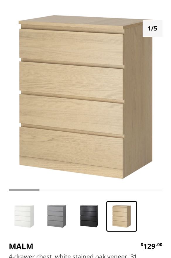 Ikea Malm Drawer & Kallax Bookcase, Furniture & Home Living, Furniture ...