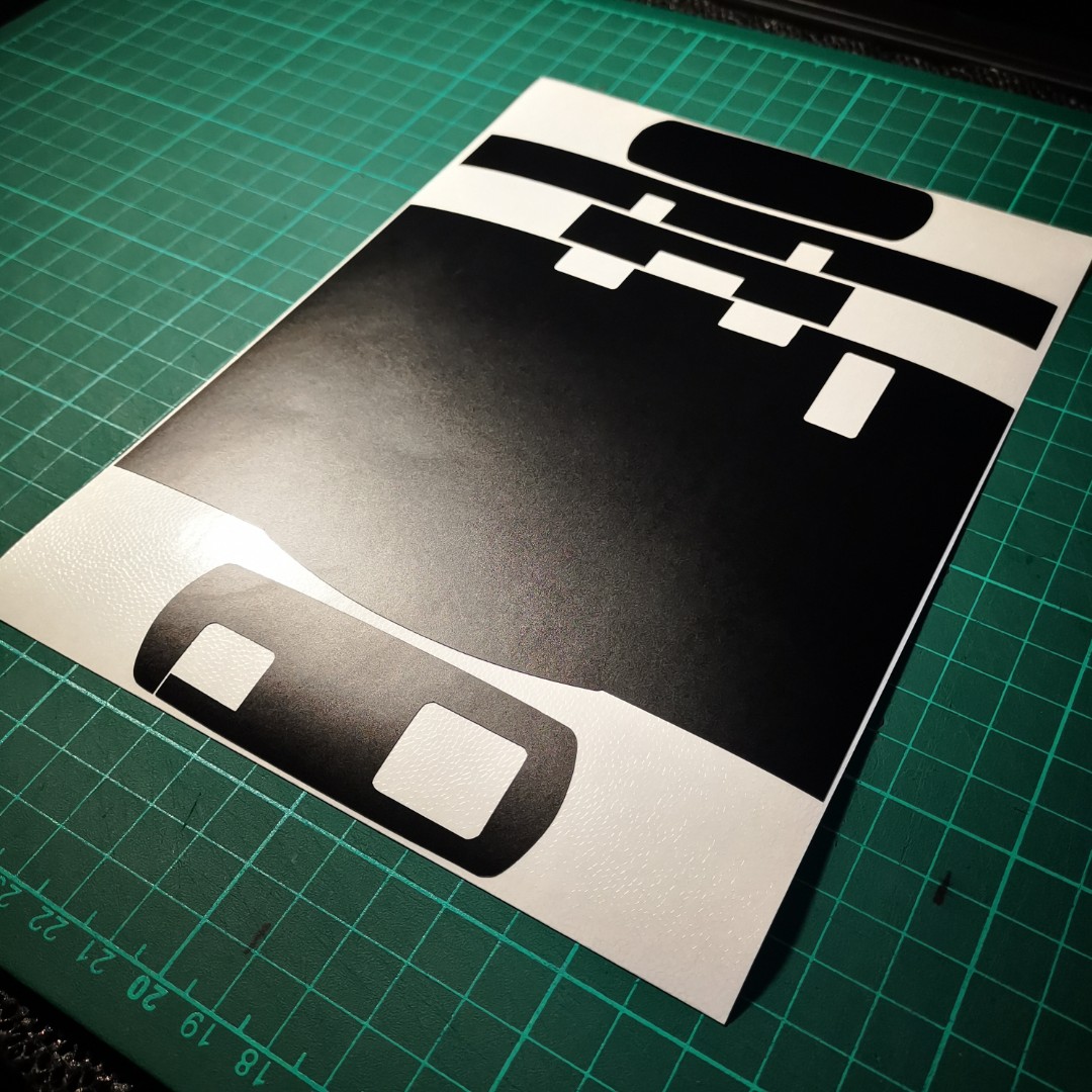 PHASE OUT SALE! IU Unit Decal Wrap : Matt Black, Motorcycles ...