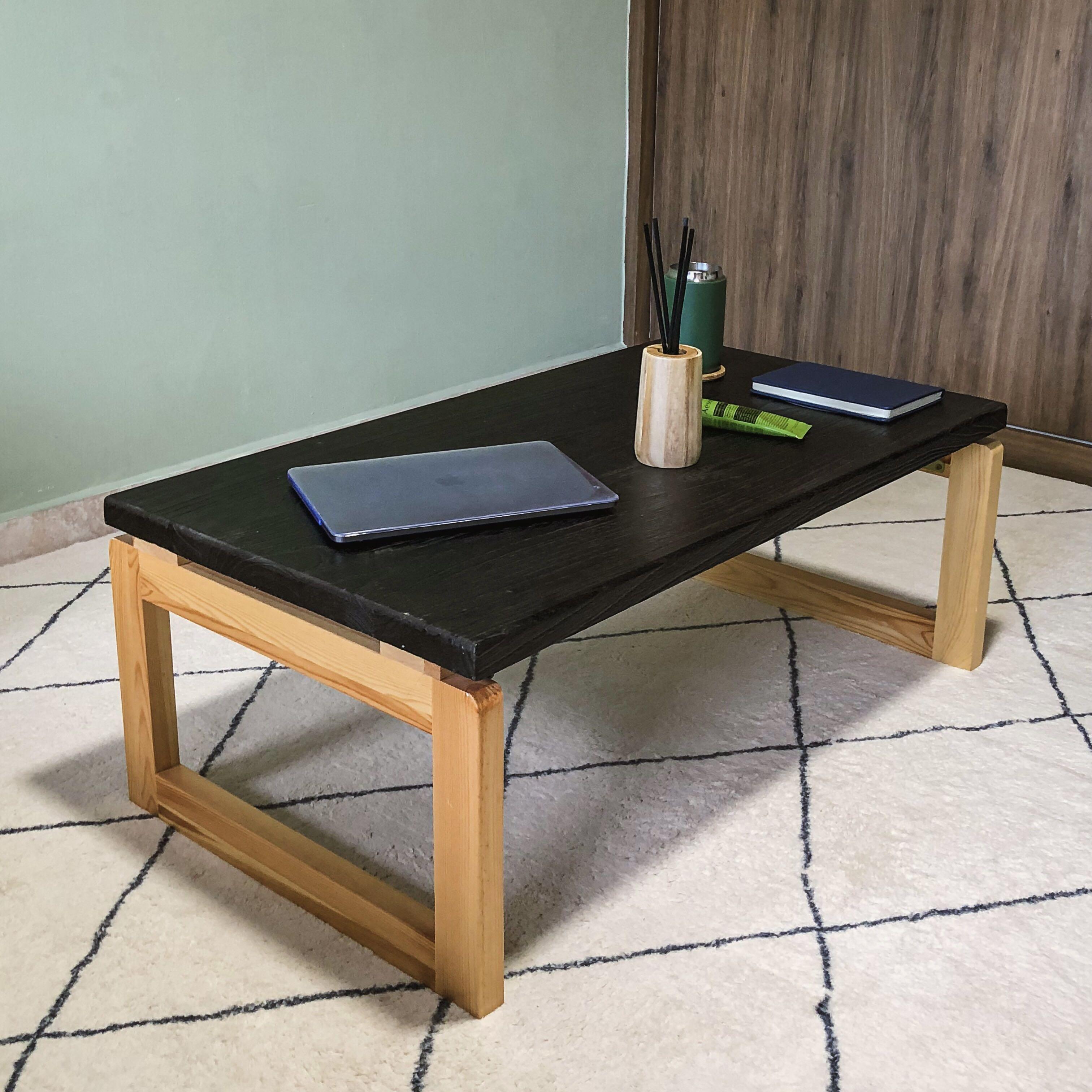 Japanese Foldable Tatami Table (Wooden Coffee Table), Furniture & Home ...