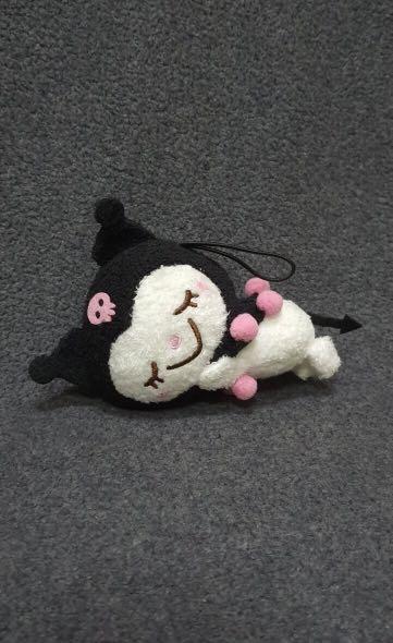 Kuromi Sleeping Plush Charm, Hobbies & Toys, Toys & Games on Carousell