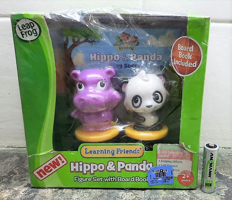 Leap Frog LEARNING FRIENDS Hippo & Panda Figures With Board Book Set ...