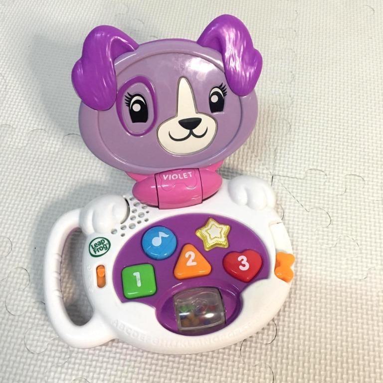 LeapFrog My Talking LapPup (Violet) Electronic Laptop, Hobbies & Toys ...