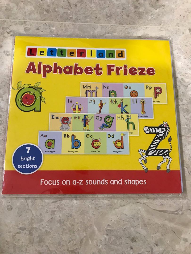 Letterland Alphabet Frieze Wall Chart, Babies & Kids, Infant Playtime ...