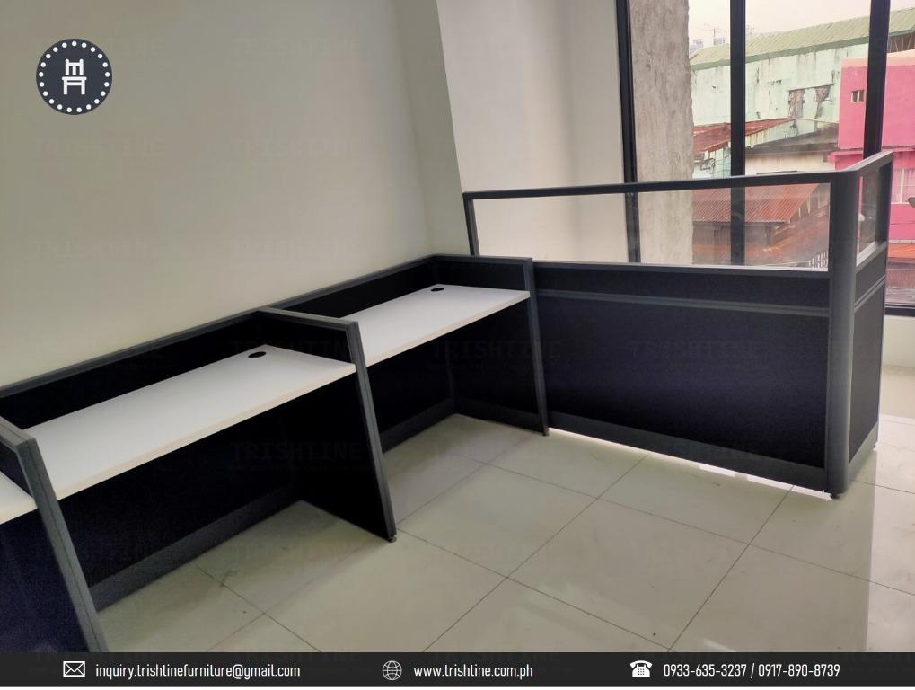 l-shape office partition fabric with glass/sharing office partition ...