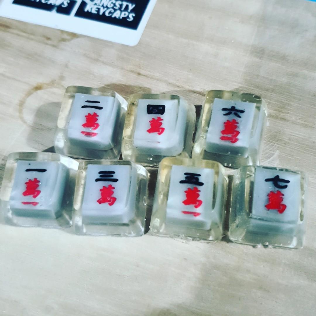 Mahjong set key caps ! Custom keycaps!, Computers & Tech, Parts ...