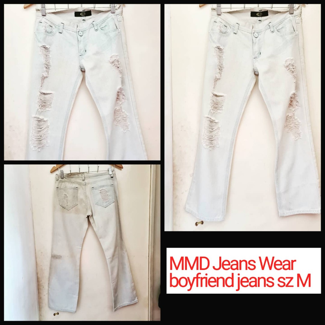 MMD Jeans Wear light blue boyfriend jeans sz M, Women's Fashion ...