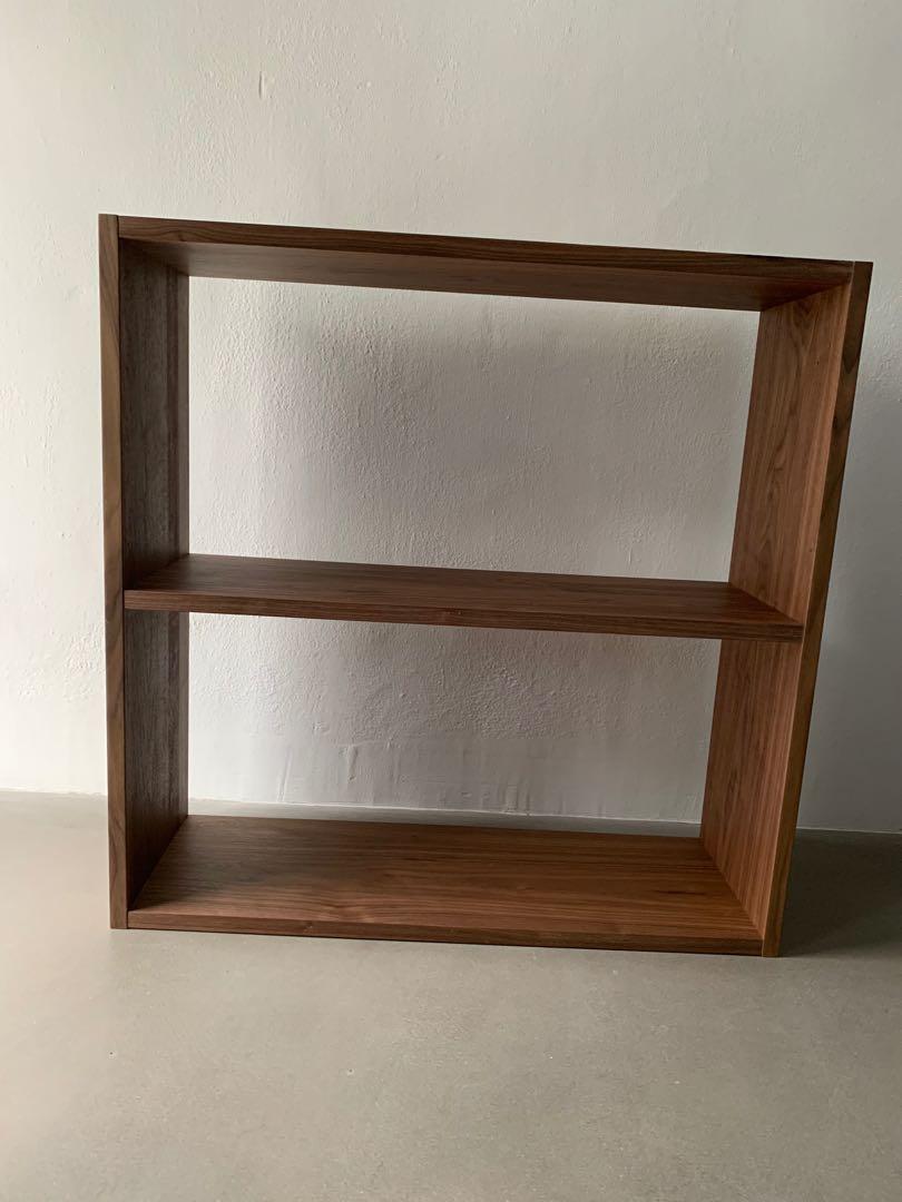 Muji Walnut Stacking Shelf, Furniture & Home Living, Furniture, Shelves ...