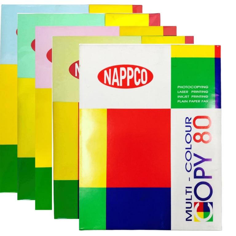 Nappco Multi Color Copy Paper 80 GSM Letter Size Short Sub 24 per ream ...
