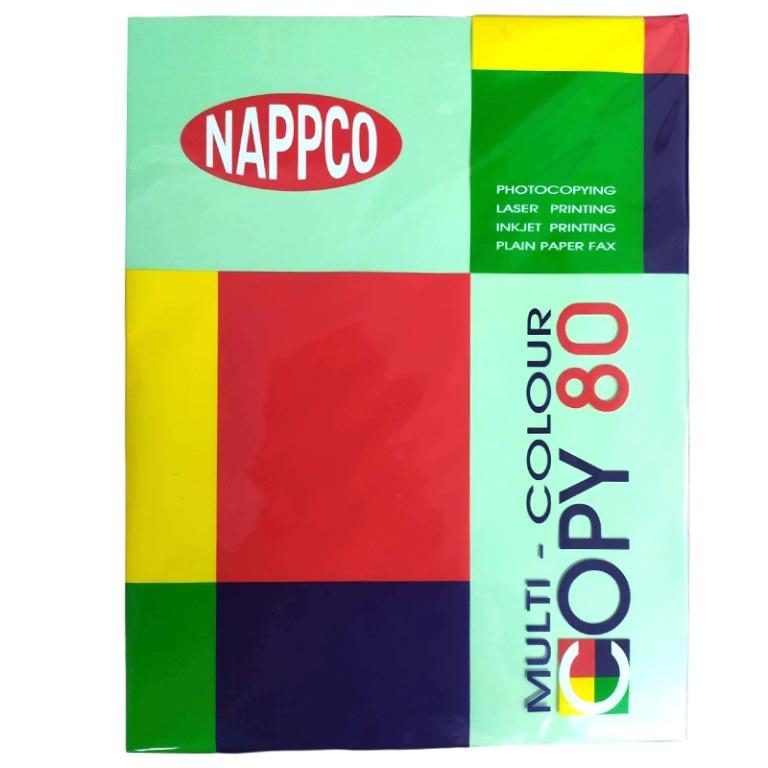 Nappco Multi Color Copy Paper 80 GSM Letter Size Short Sub 24 per ream ...