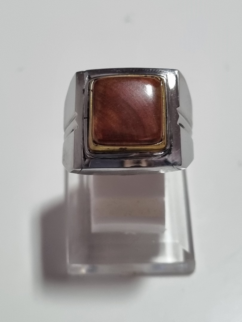 Natural Agathis (Raja Kayu) Ring, Women's Fashion, Jewelry & Organisers ...