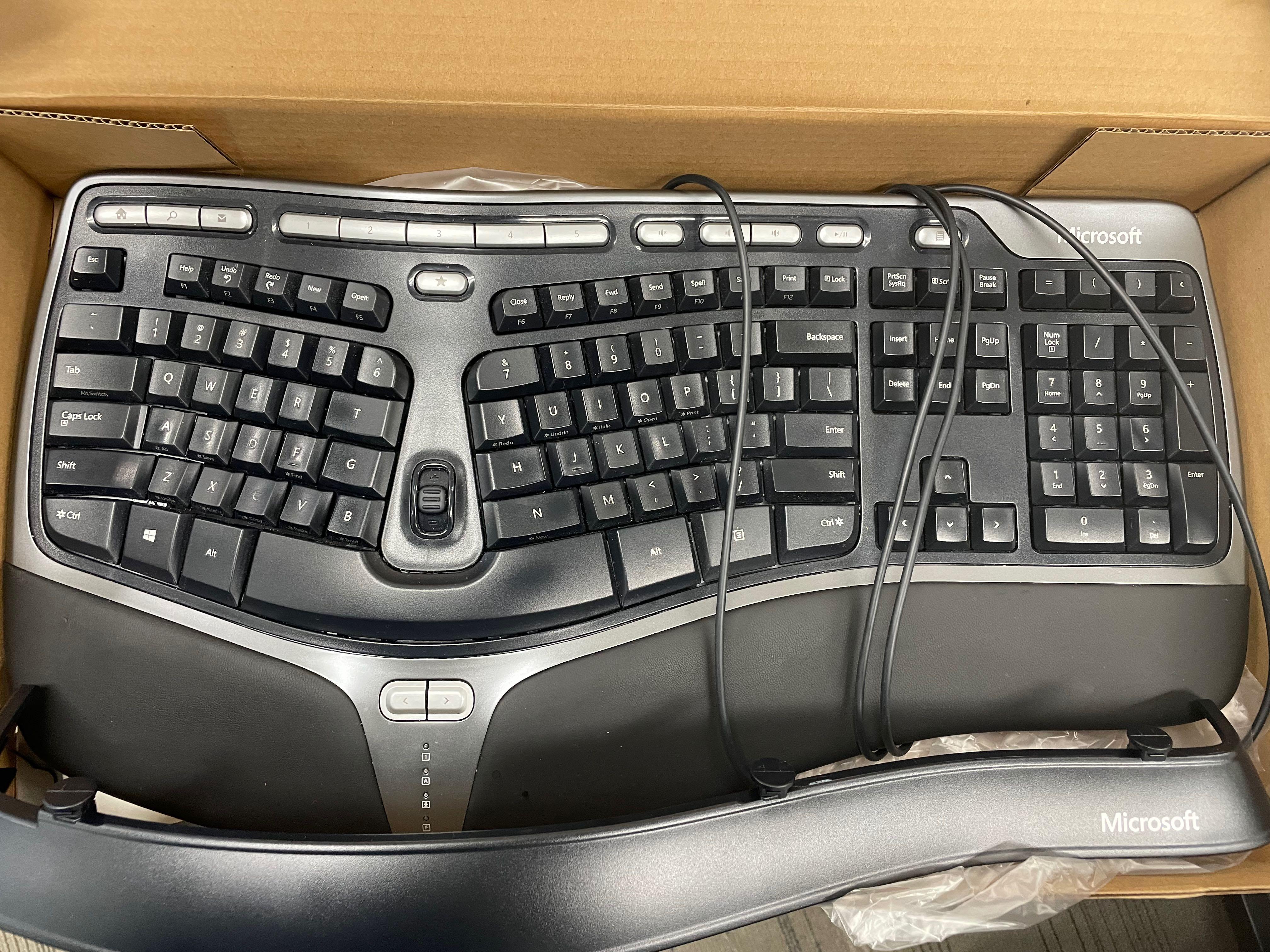 Microsoft Natural Ergonomic 4000 Keyboard, 電腦＆科技, 電腦周邊及配件, 電腦鍵盤及相關產品 ...