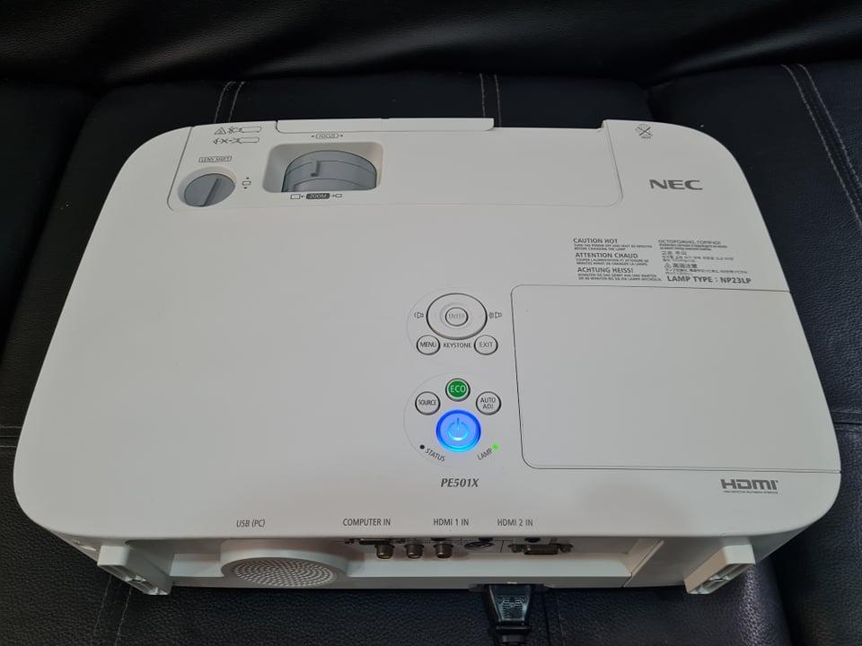Nec PE501x projector 5000 lumens Large Venue Ultra Bright Series, TV ...