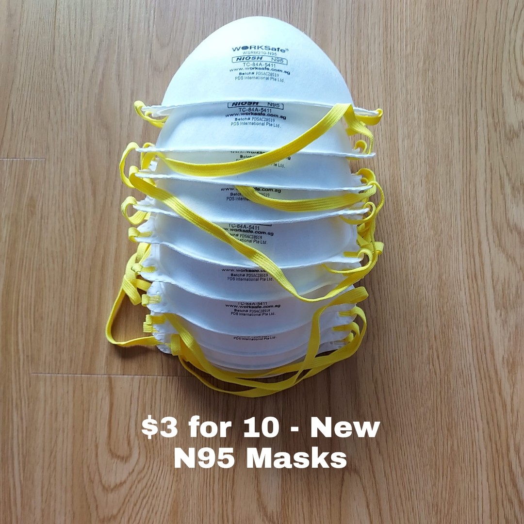 New N95 Masks, Health & Nutrition, Face Masks & Face Shields on Carousell