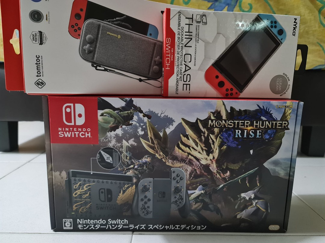 NINTENDO SWITCH(MONSTER HUNTER RISE VER.) gen 2, Video Gaming, Video ...