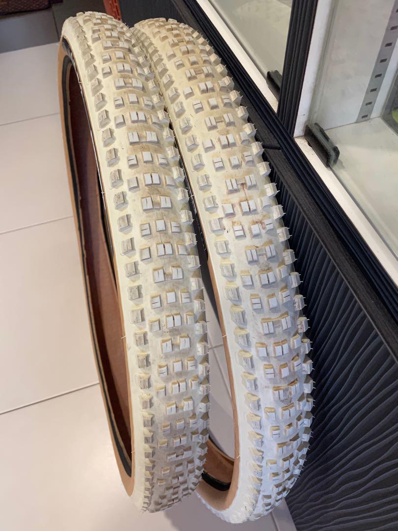 Onza Porcupine white tyres 27.5 x 2.4, Sports Equipment, Bicycles ...