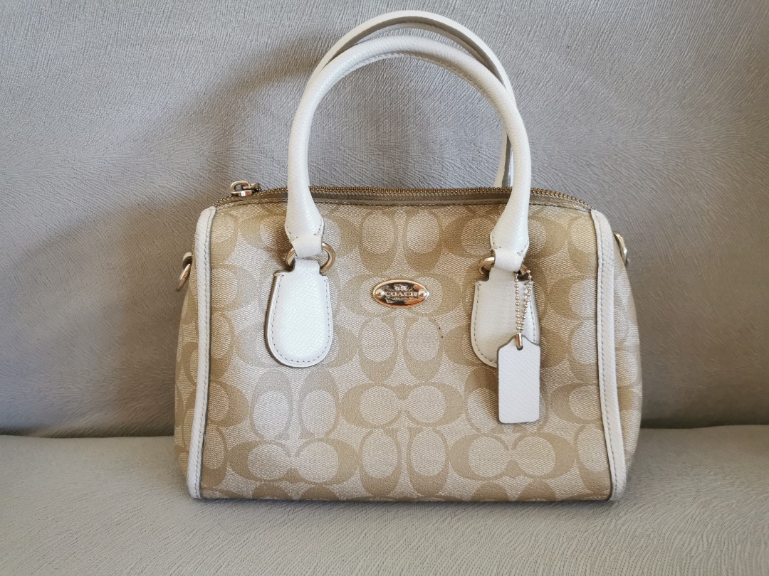 Original Coach Mini White Bag, Luxury, Bags & Wallets on Carousell