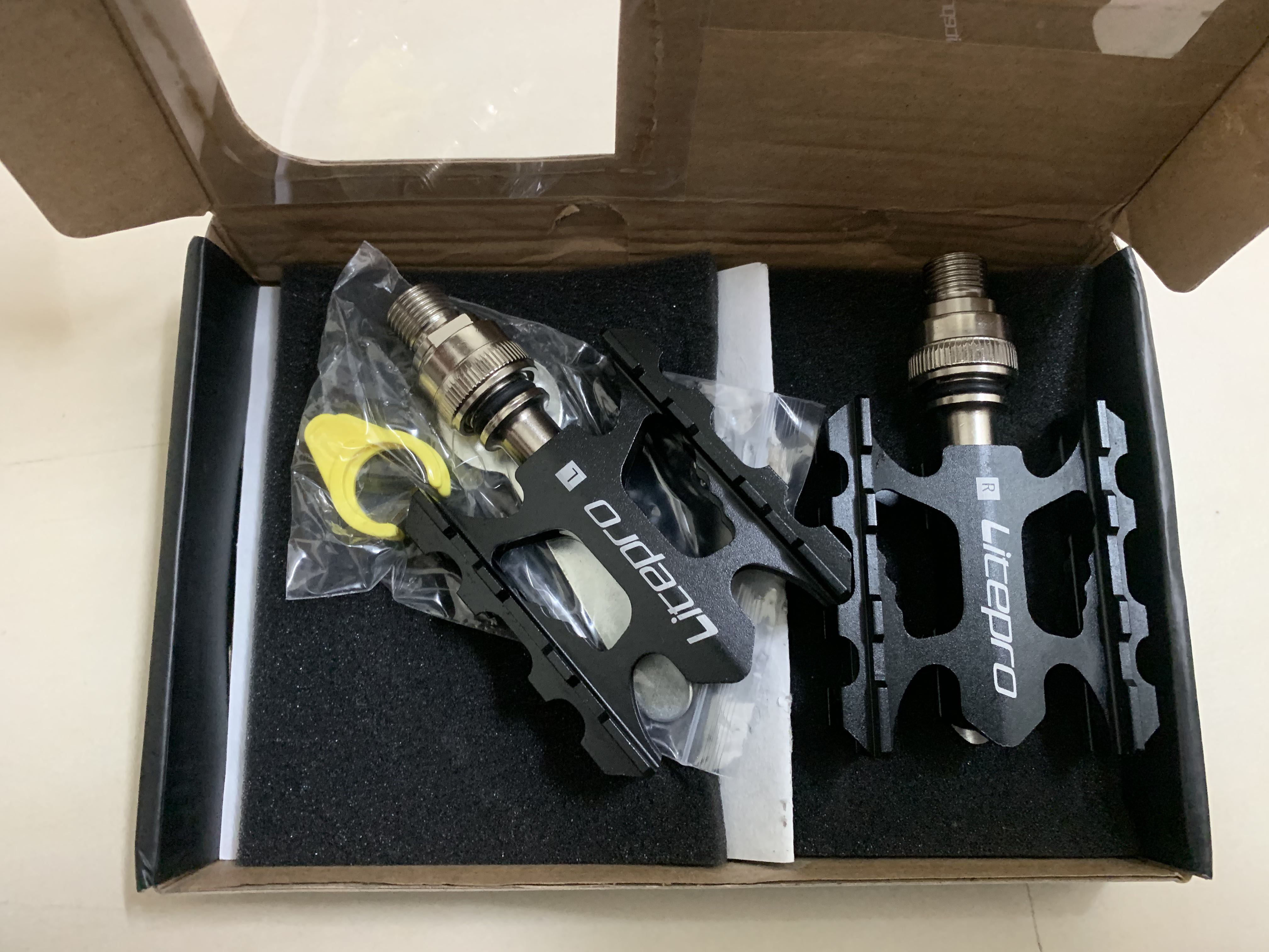 Litepro Pedals Black, Sports Equipment, Bicycles & Parts on Carousell