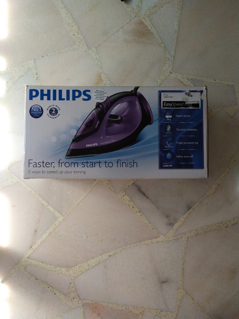 Philips Iron (Easy Speed Plus), TV & Home Appliances, Irons & Steamers ...