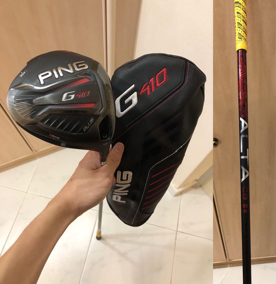 PING G410 PLUS (12 deg) Driver [With PING Alta CB Regular Flex Shaft Attached] + Headcover [100% ...