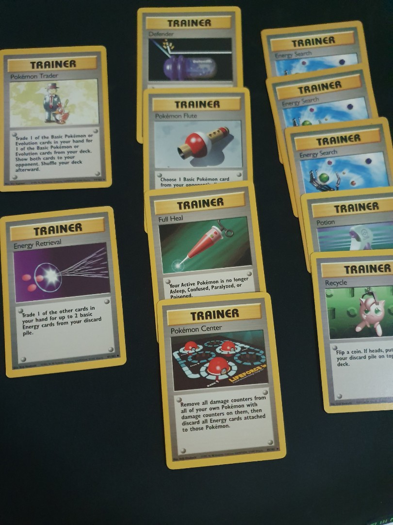Pokemon TCG Base Set Unlimited Energy Trainer Cards, Hobbies & Toys ...