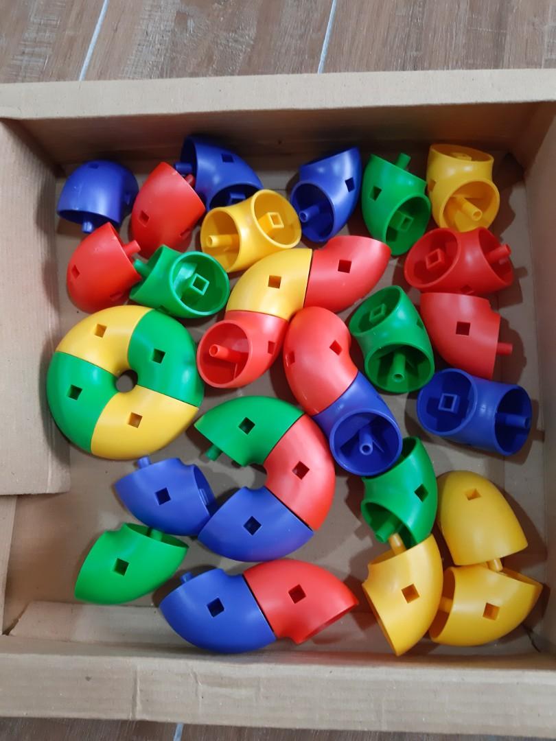 Preloved Rotary Blocks, Hobbies & Toys, Toys & Games on Carousell