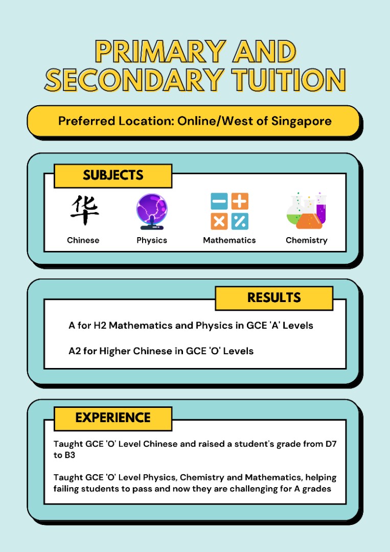 Primary and Secondary Tuition, Learning & Enrichment, Enrichment ...