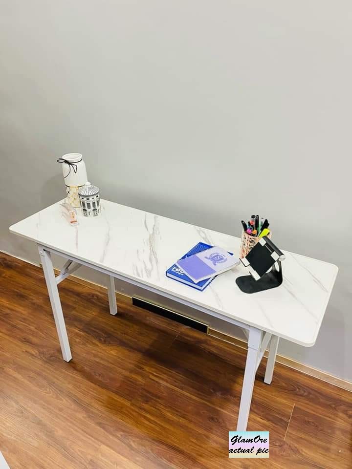 Restock! Marble Design Foldable Table, Furniture & Home Living ...