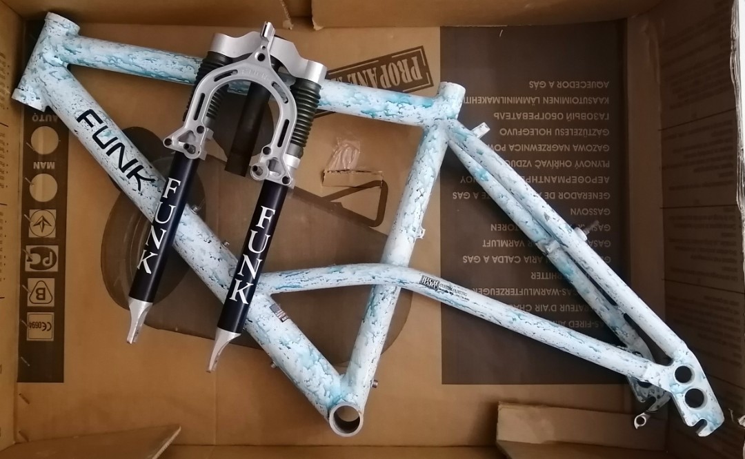 Retro vintage FUNK bicycle frame + fork, Sports Equipment, Bicycles ...