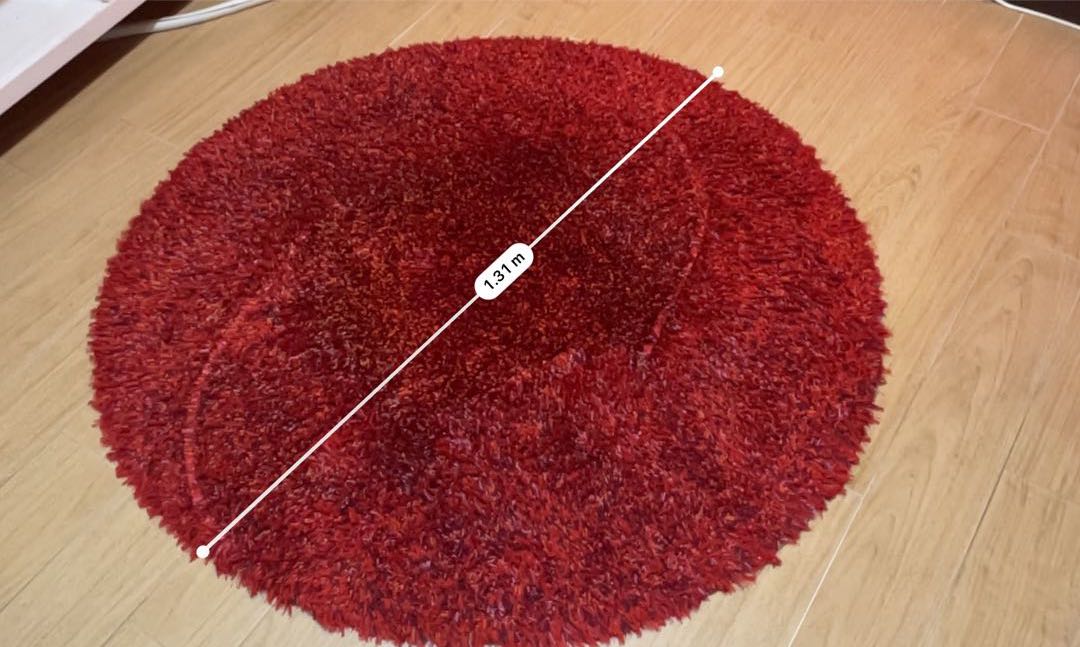 Round IKEA rug 130cm diameter, Furniture & Home Living, Home Decor ...