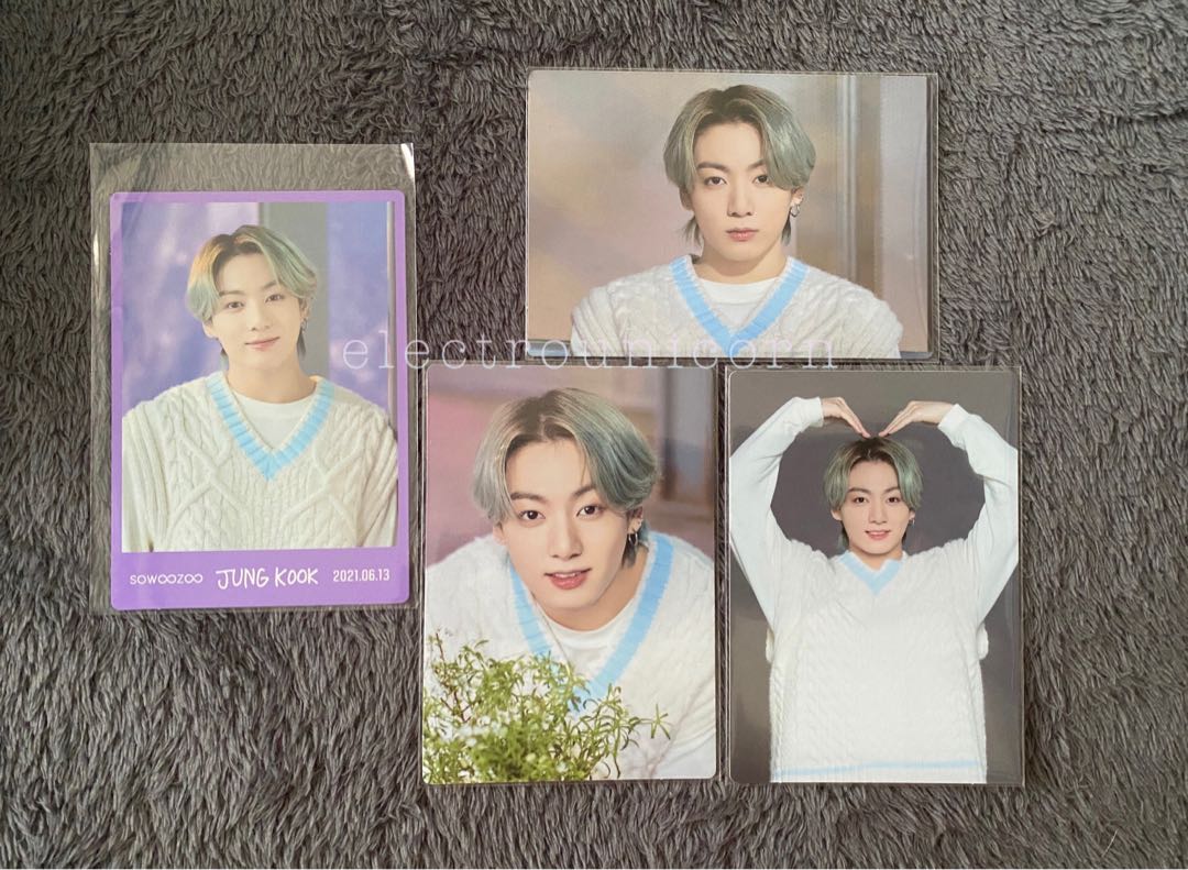 sowoozoo (swz) mini photocards jungkook set 1/8 special message (msg ...