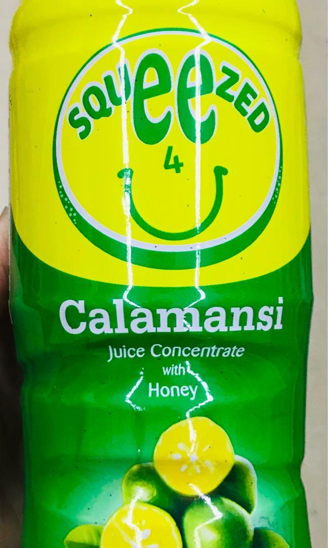 Squeezed 4 U Calamansi Juice Concentrate With Honey 750mL, Food ...